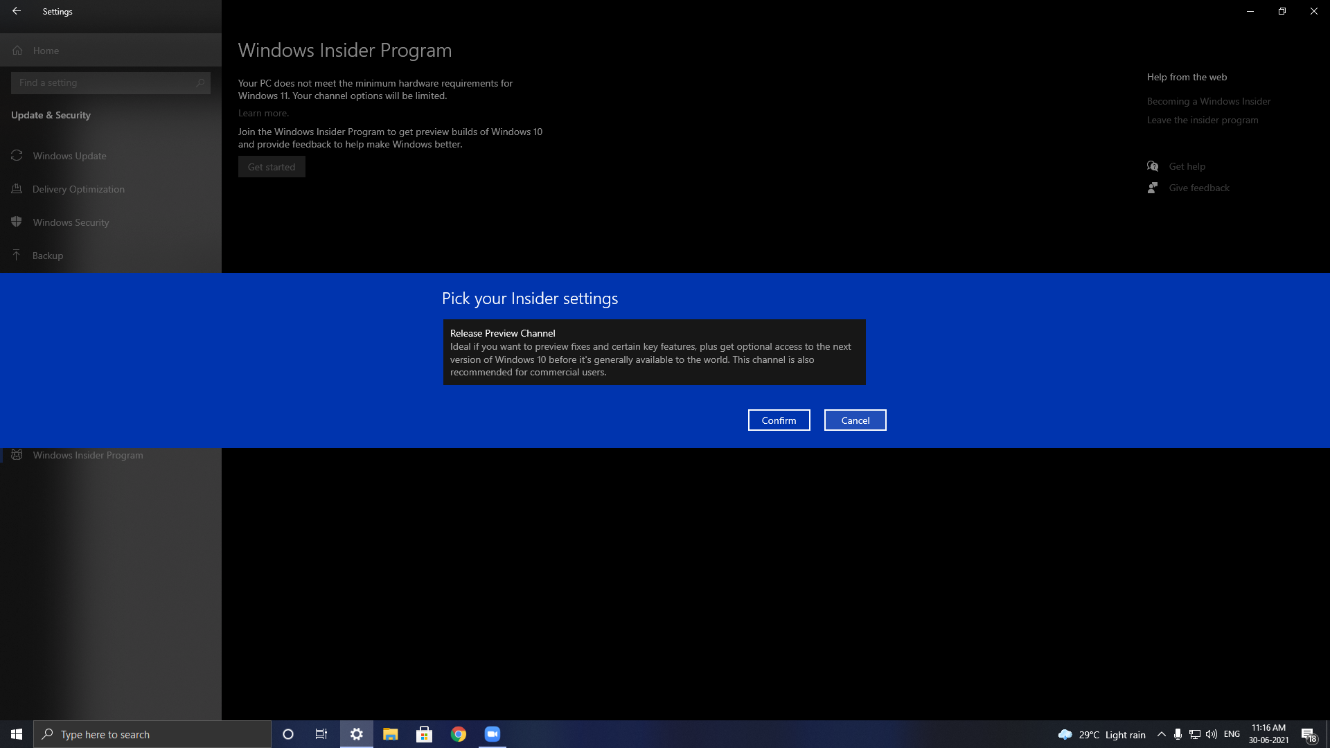 Regarding Channels in Windows Insider Program | Microsoft Community Hub